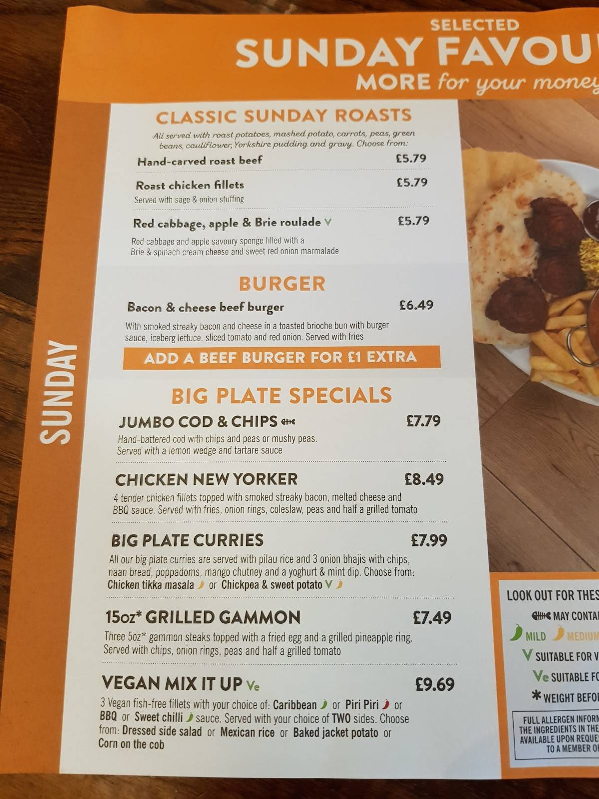Menu at Oadby Owl pub & bar, Leicester, 7 Glen Rd