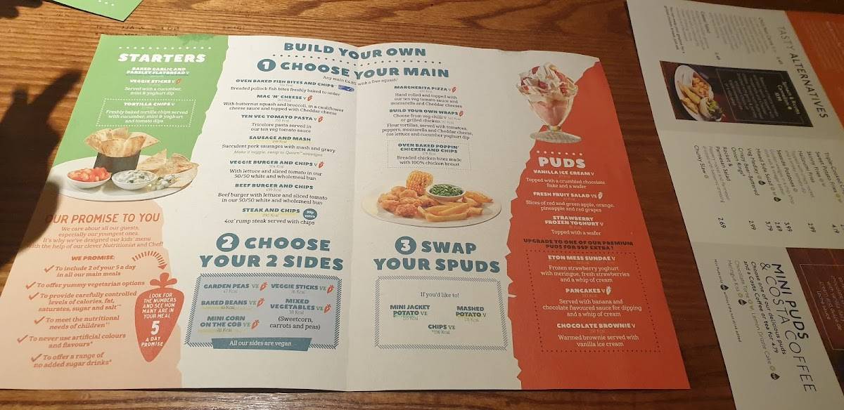 Menu at Oast & Squire Beefeater pub & bar, Fareham
