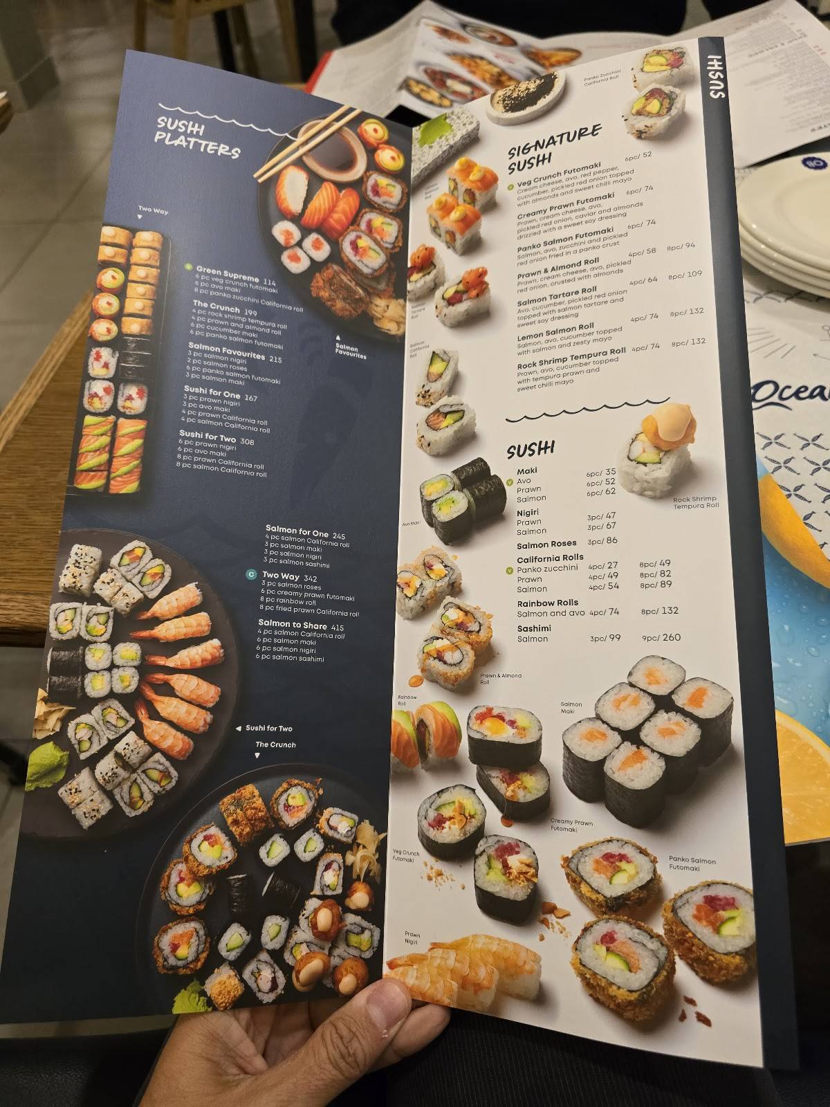 Menu at Ocean Basket Strand restaurant, Cape Town, 99 Beach Rd