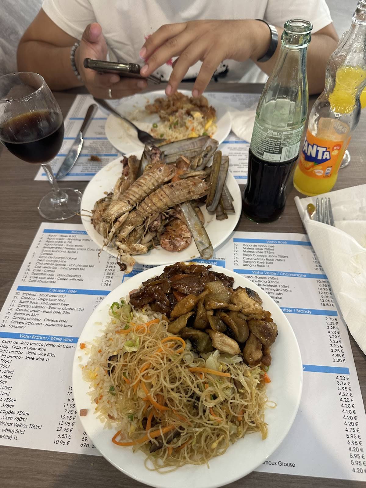 Menu em Restaurante Ocean Wok, Portimão