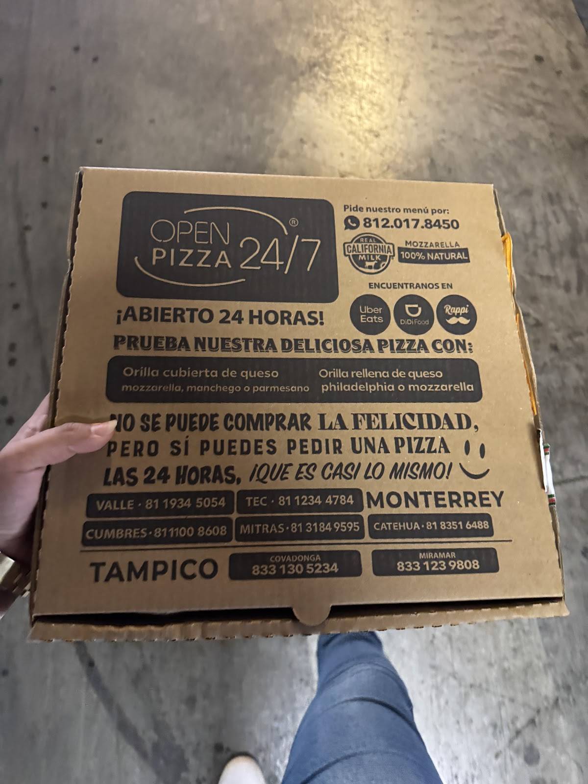 Carta del restaurante Open Pizza 24/7 - Suc. Cumbres, Monterrey