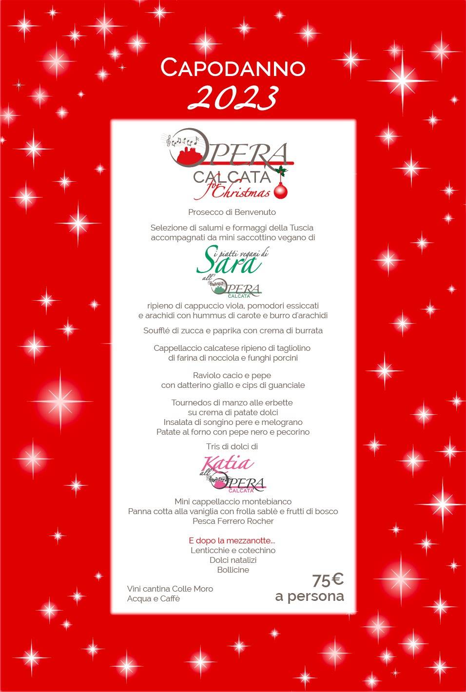 Speisekarte von Opera Ristorante, Calcata Nuova