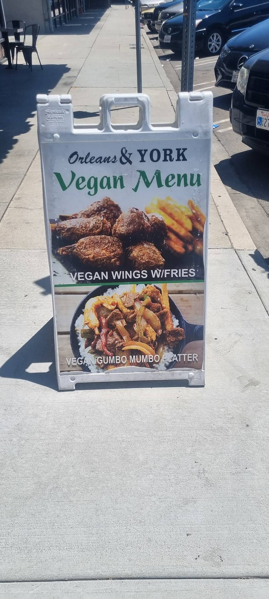 Menu at Orleans & York Crenshaw restaurant, Los Angeles, Crenshaw Blvd
