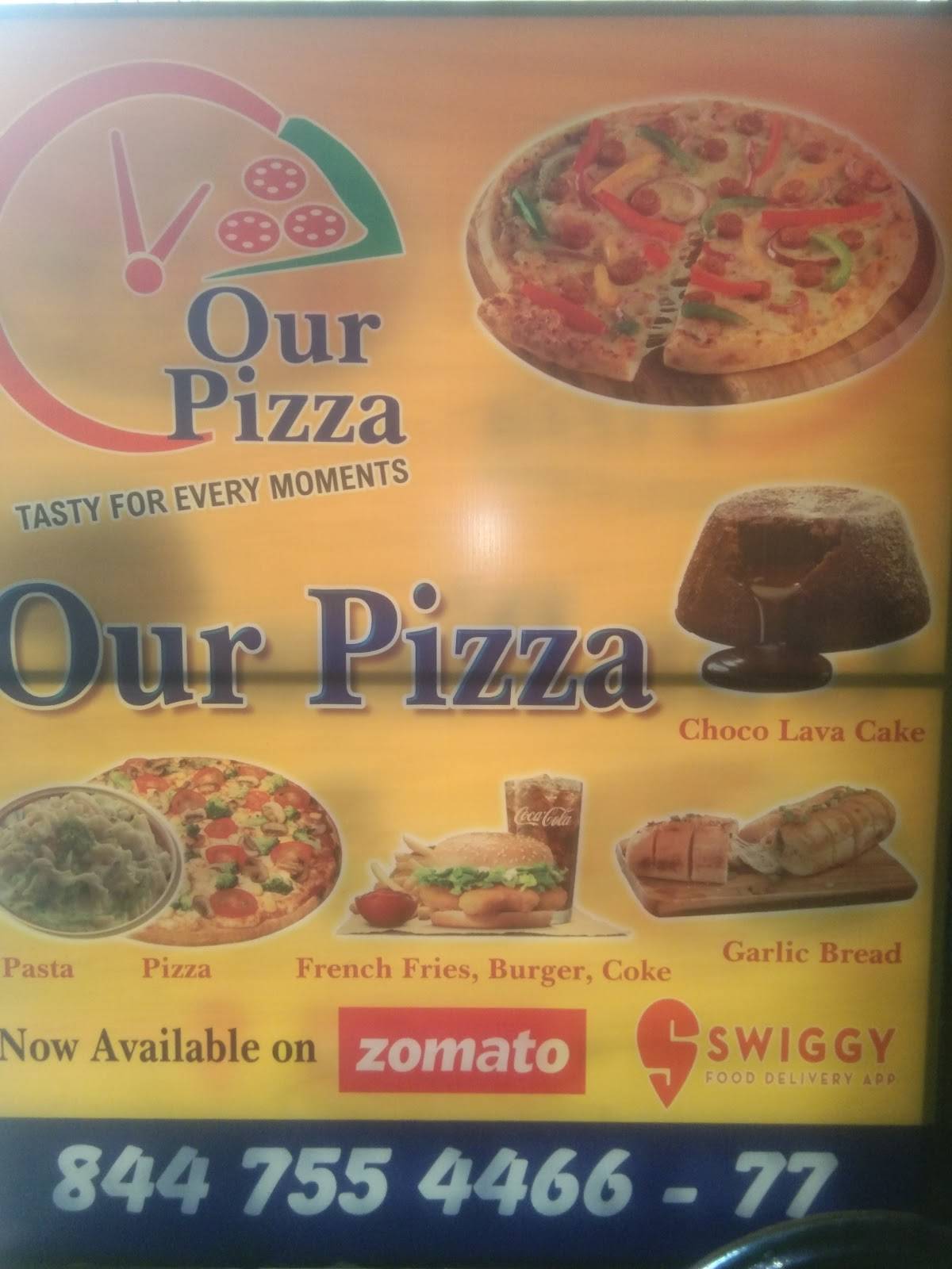 Menu at Our Pizza, Delhi