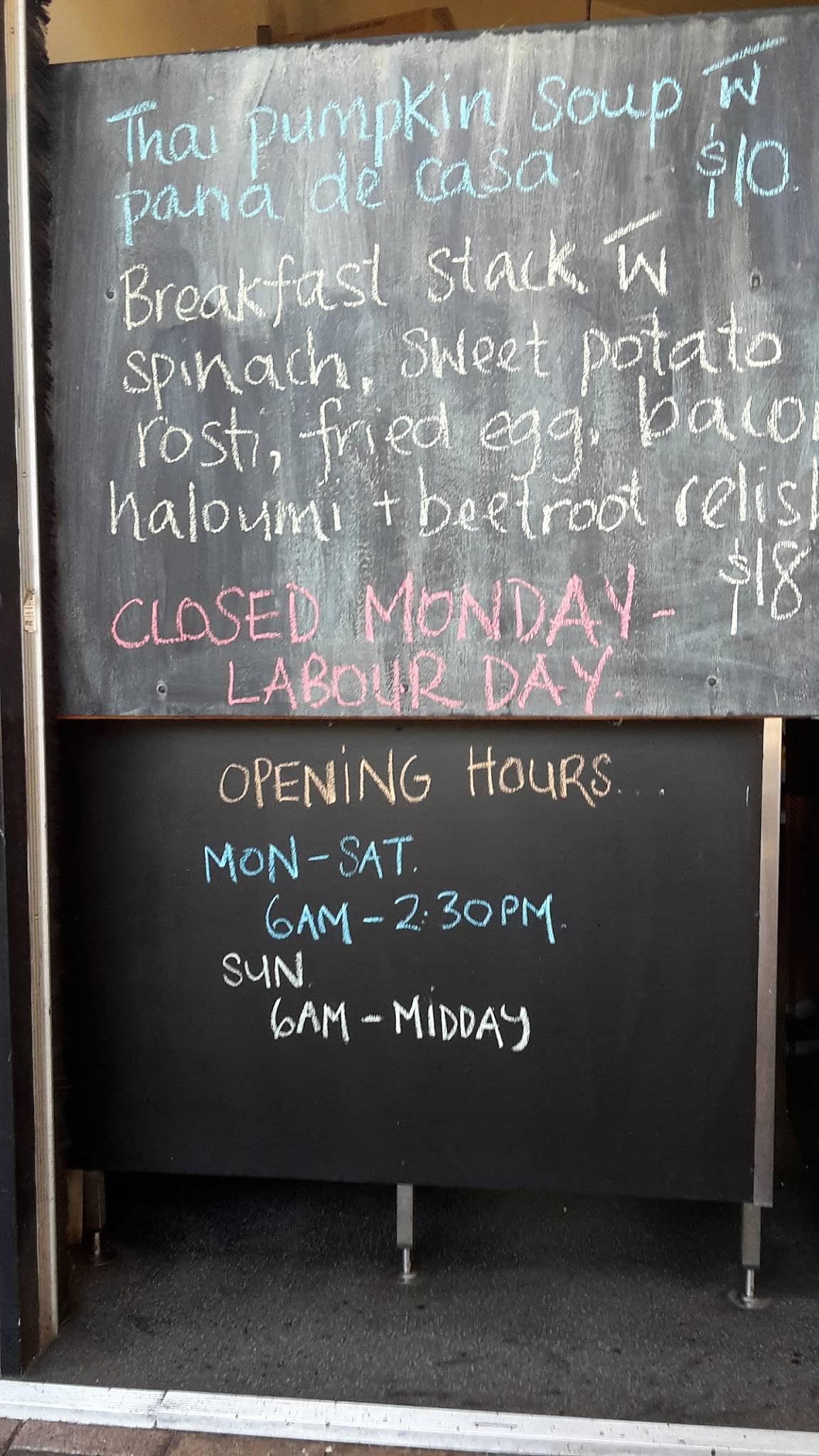 Menu at Outside In Cafe, Windsor, 110 Maygar St