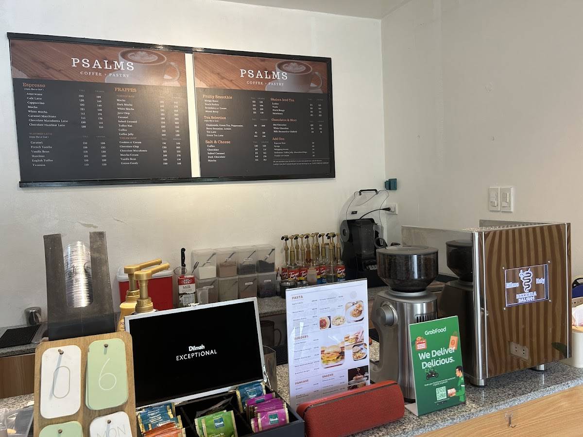 Menu at PSALMS Coffee and Pastry, Panabo