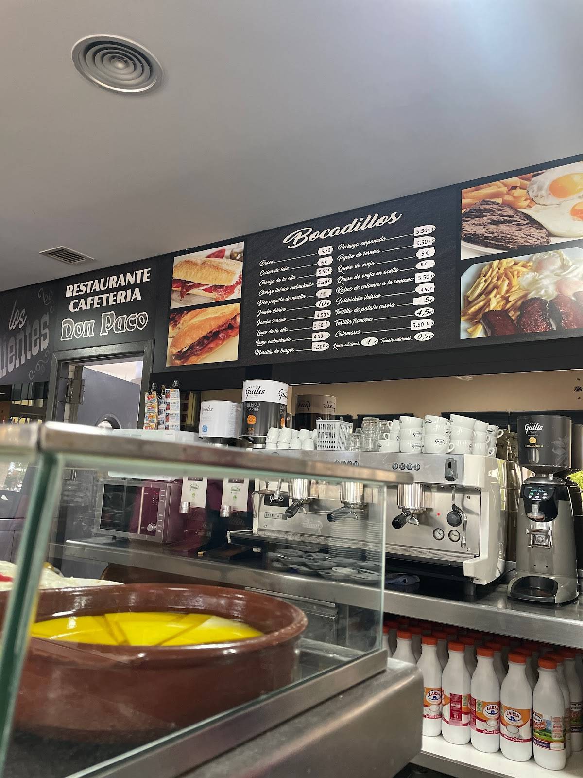 Carta del restaurante Don Paco, Palacios del Goda, Autovía del Noroeste