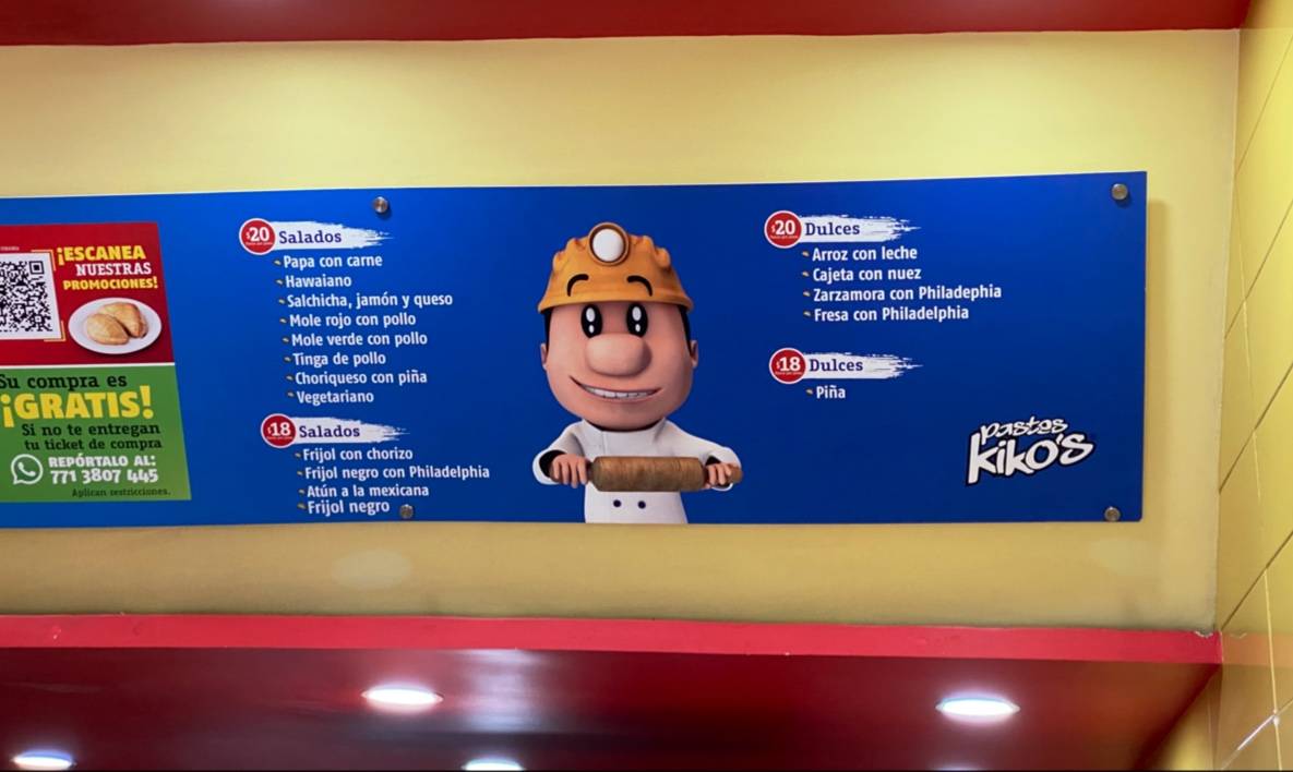 Carta del restaurante Pastes Kikos, Naucalpan del Juárez, Parque Industrial