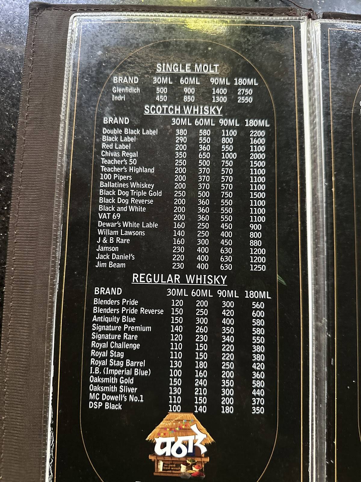 Menu at Pathare Mutton Khanawal, Pimpri-Chinchwad