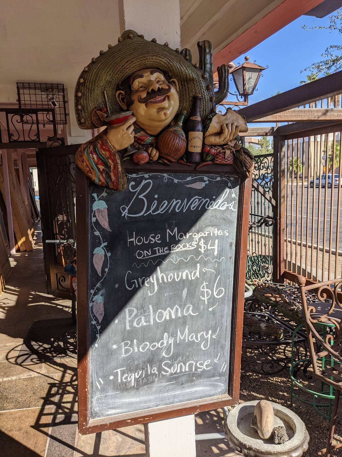 Menu at Pepe's Taco Villa restaurant, Phoenix, W Camelback Rd