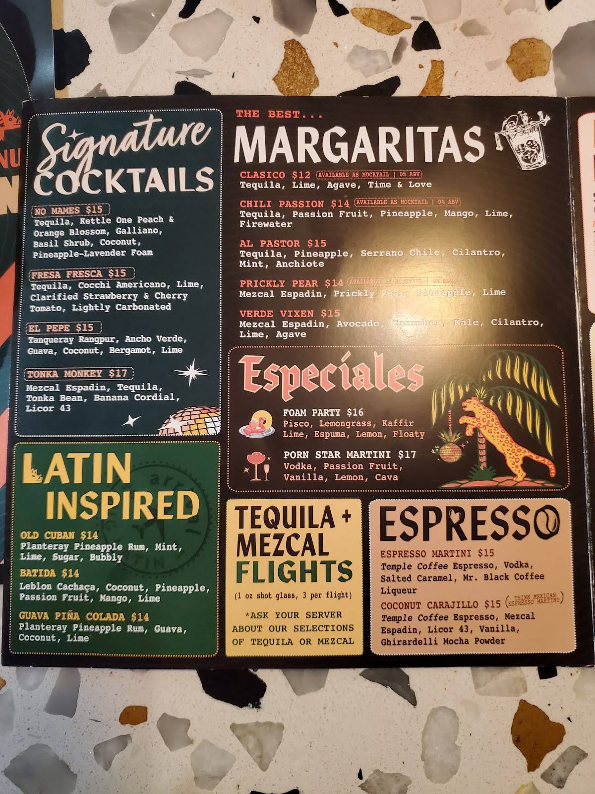 Menu at Pig Latin pub & bar, Eagle