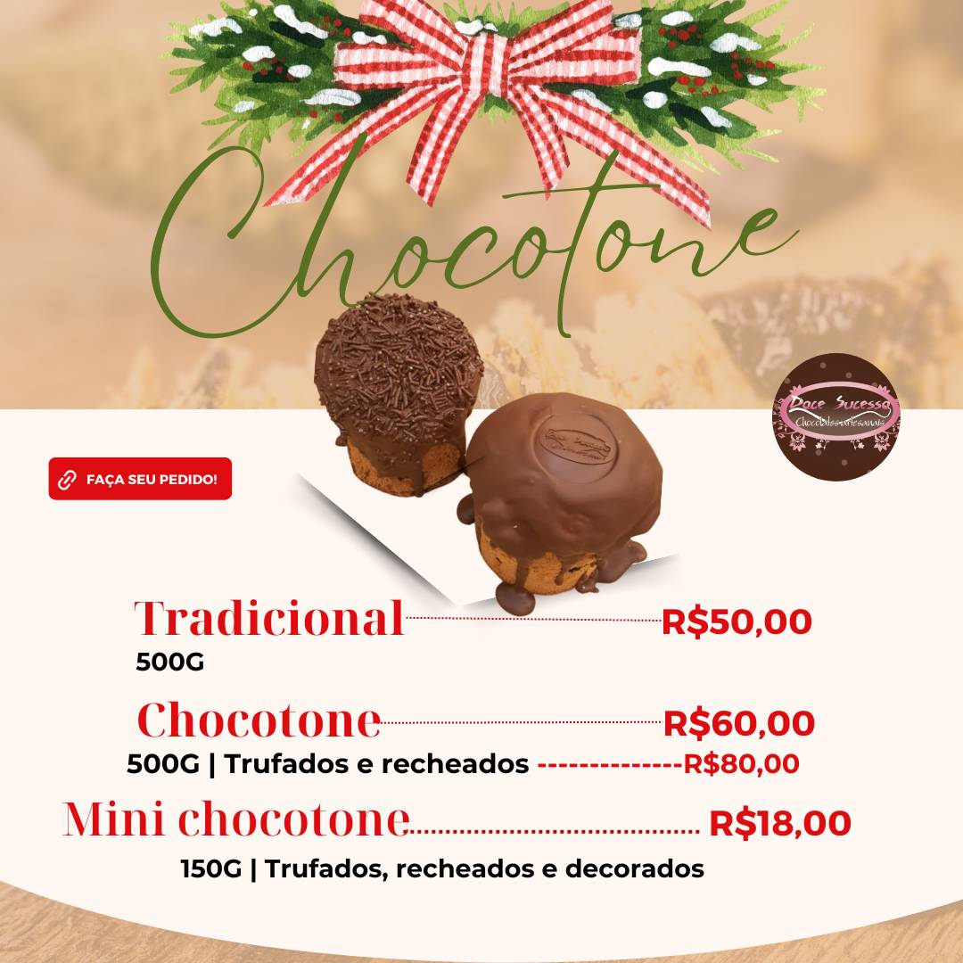 Menu em Doce Sucesso sobremesas, Piracicaba