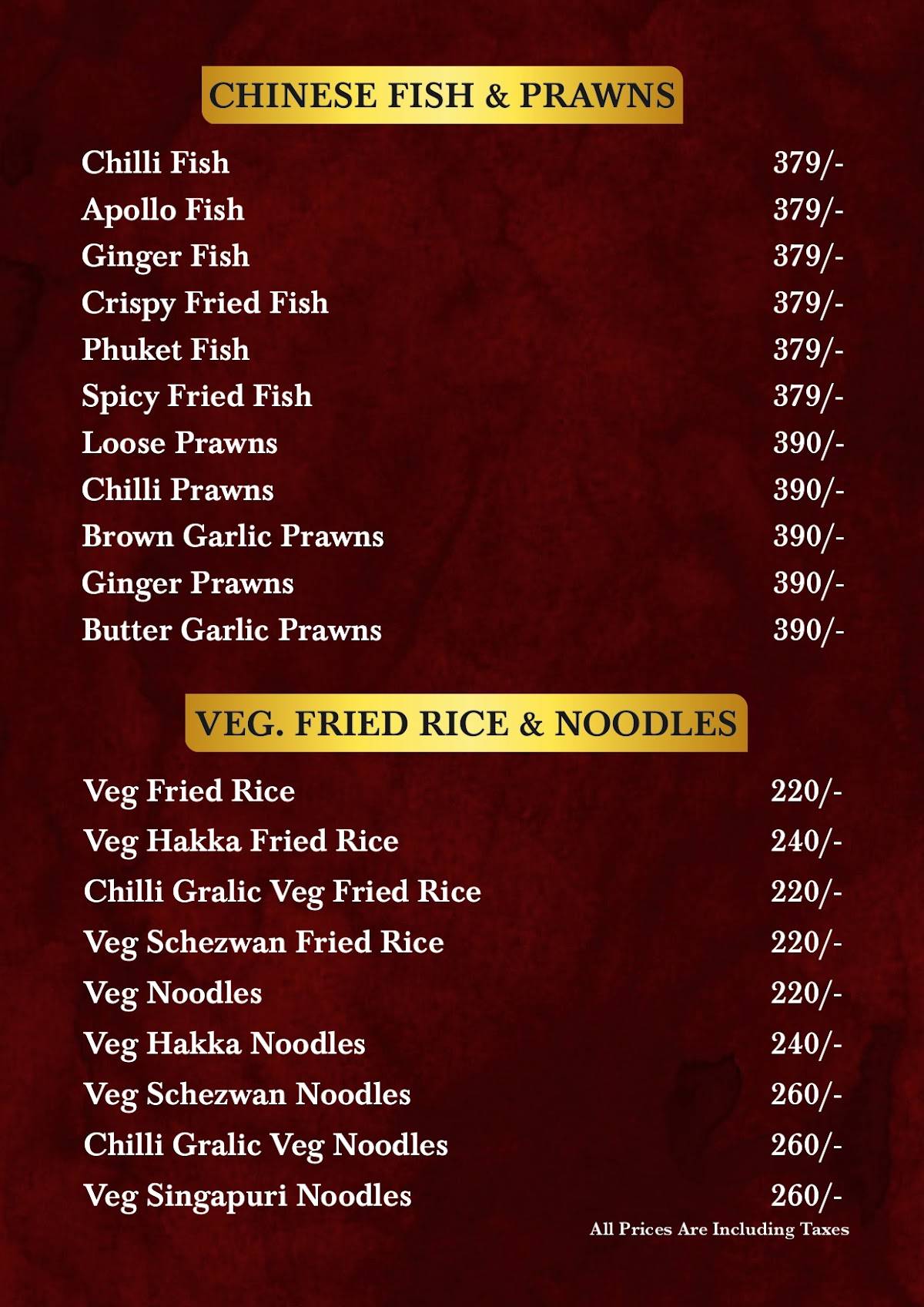 Menu at Pista House Uppal, Hyderabad