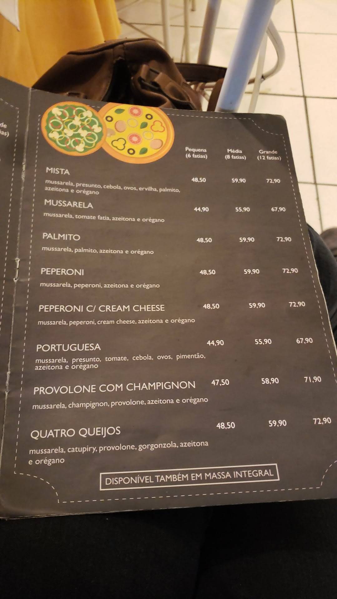 Menu em Pizzaria Pizza Club, Londrina, R. Quintino Bocaiúva