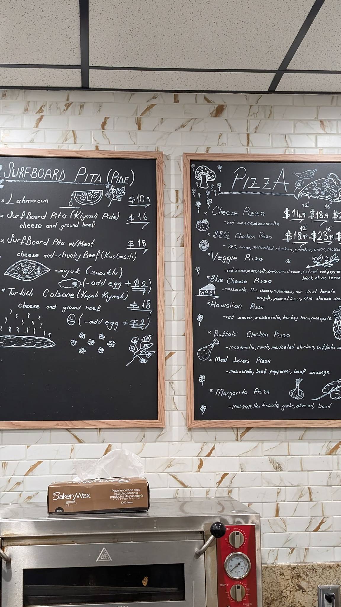 Menu at Corner Kitchen Pizzeria, San Diego