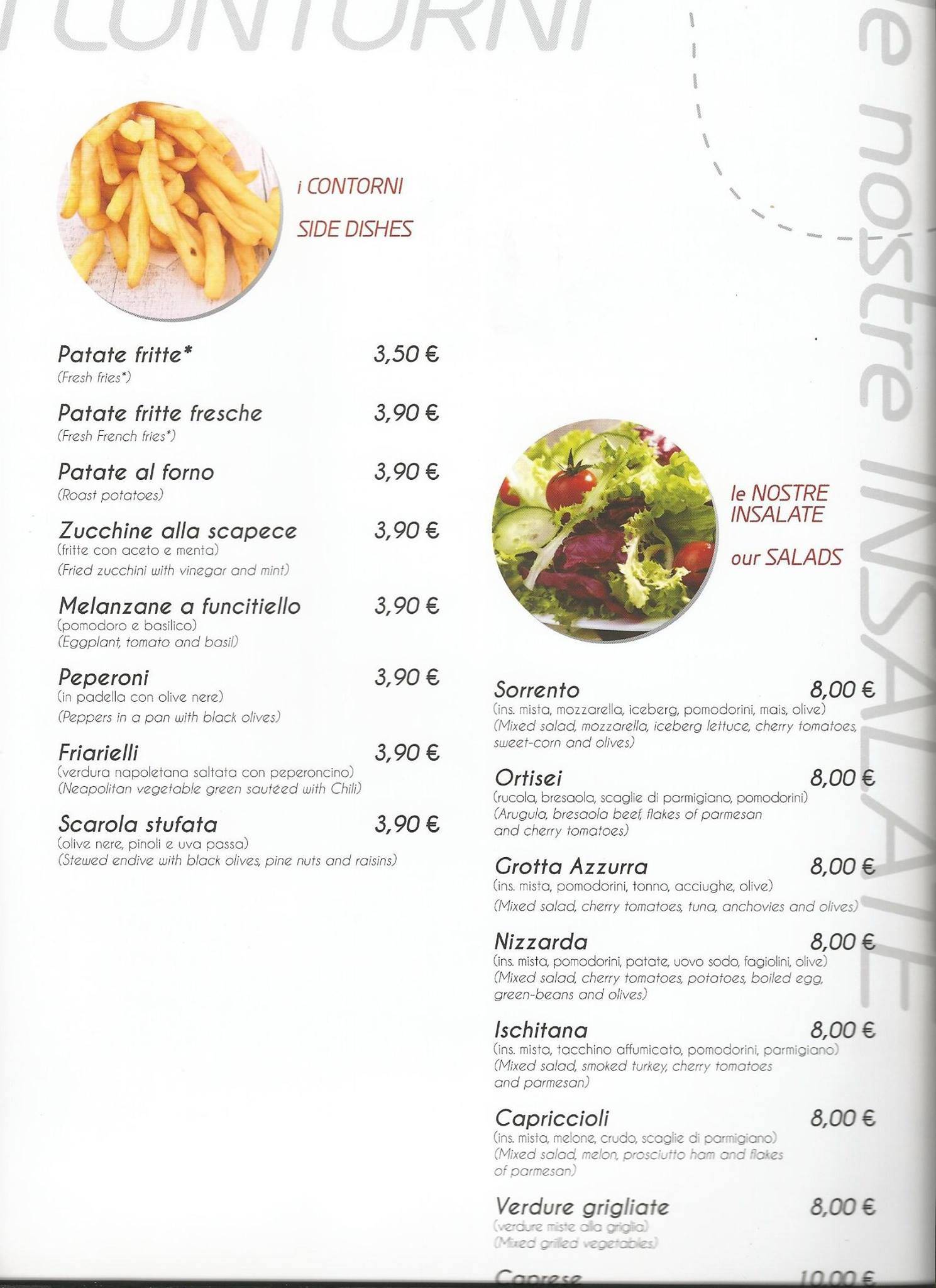 Menu da Il pomodorino cafè pizzeria, Napoli, Corso Umberto I 1/3