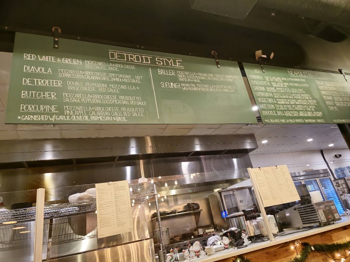Menu at Pangea Kitchen pizzeria, Evansville