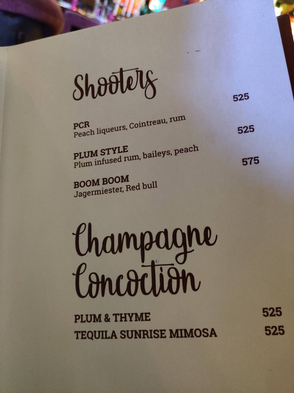 Menu at Bougie Bistro, New Delhi, The Walk