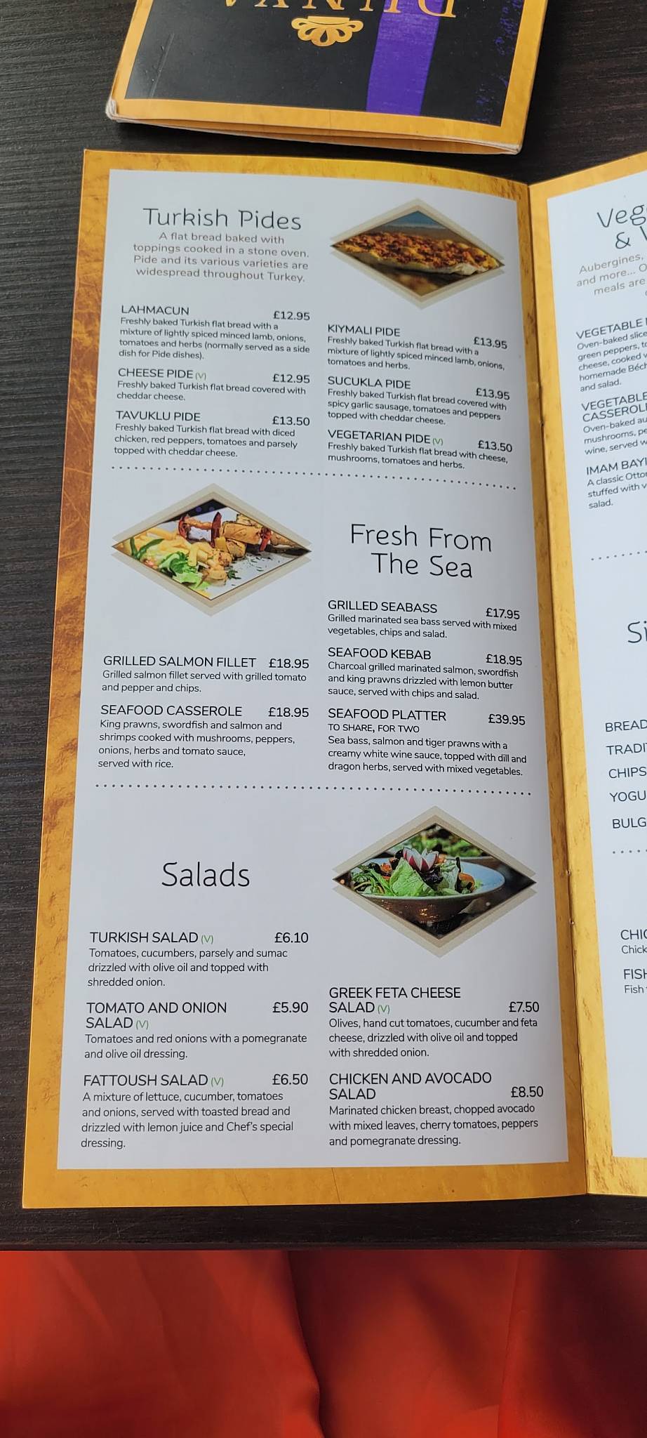 Menu at Dunya Restaurant Turkish Cuisine, Plymouth