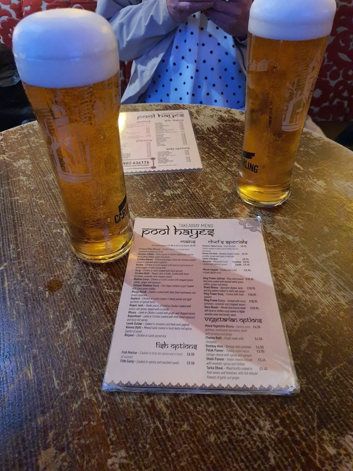 Menu at Pool Hayes pub & bar, Willenhall