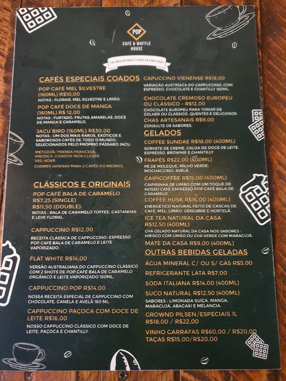 Menu em Pop Gastronomia - Café & Natureza, Rio de Janeiro