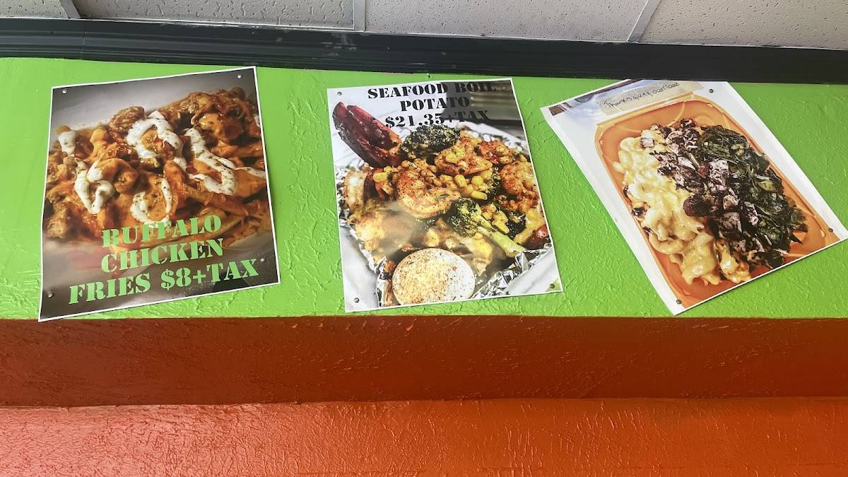Menu at Potato Express restaurant, Hammond, Hohman Ave