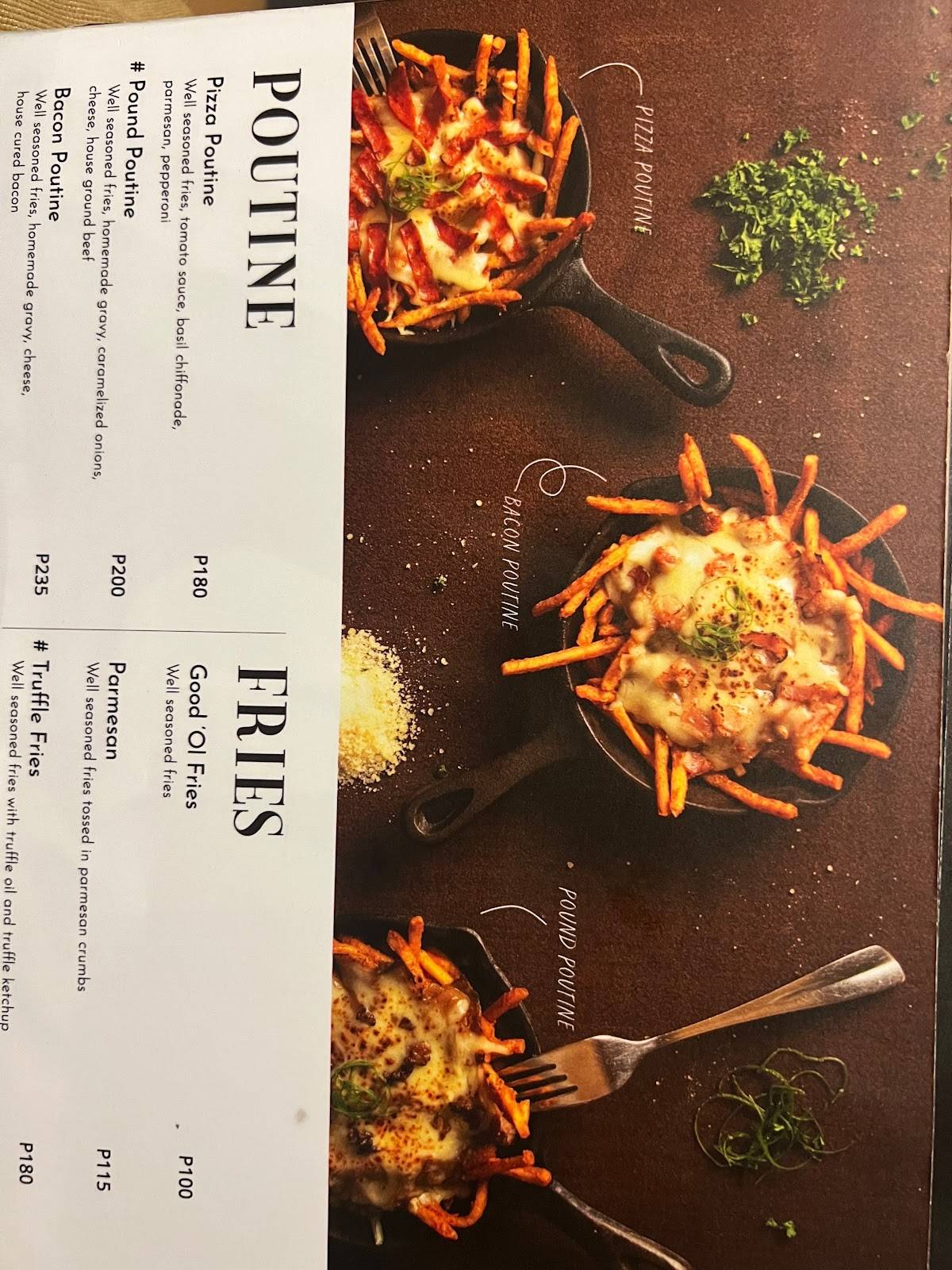 Menu at Pound x Flatterie Ayala Malls Manila Bay restaurant, Parañaque