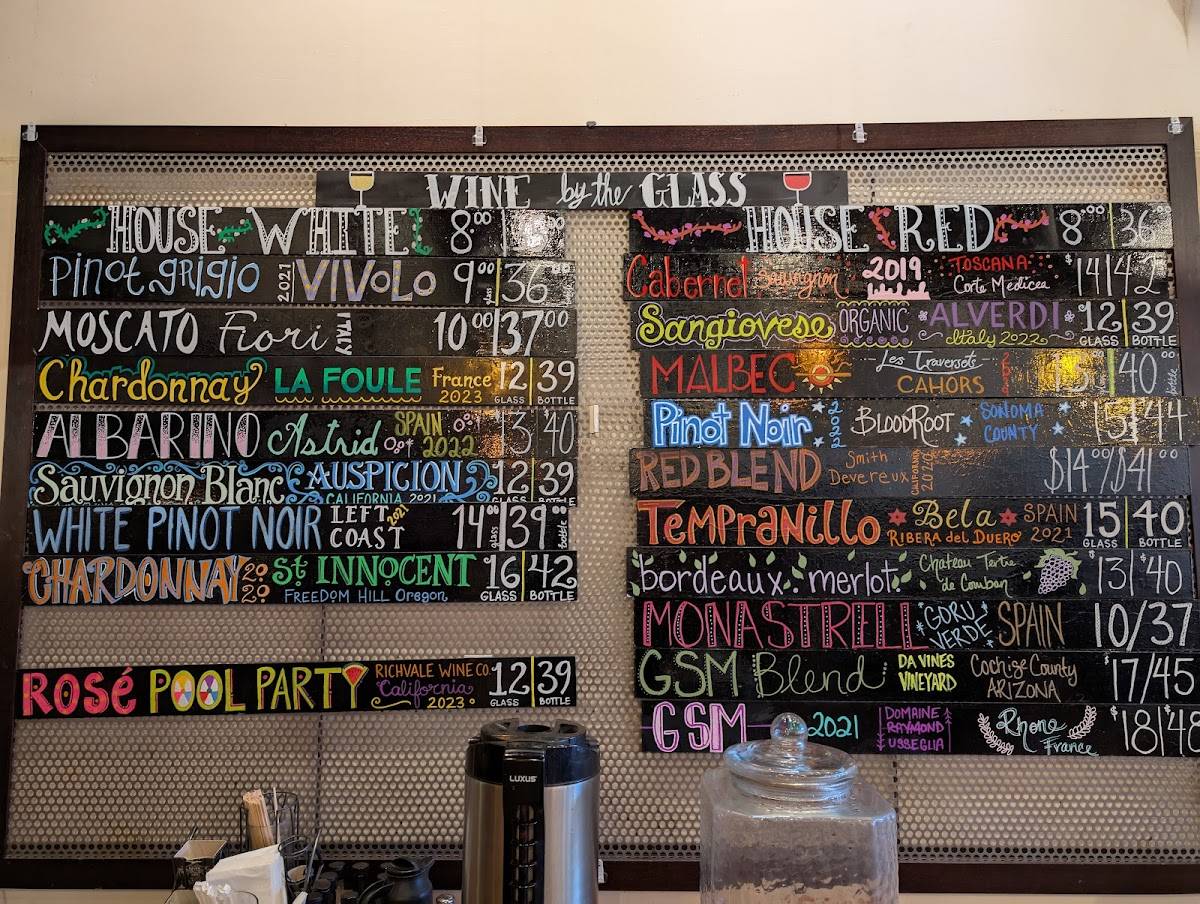 Menu at Raven Cafe, Prescott