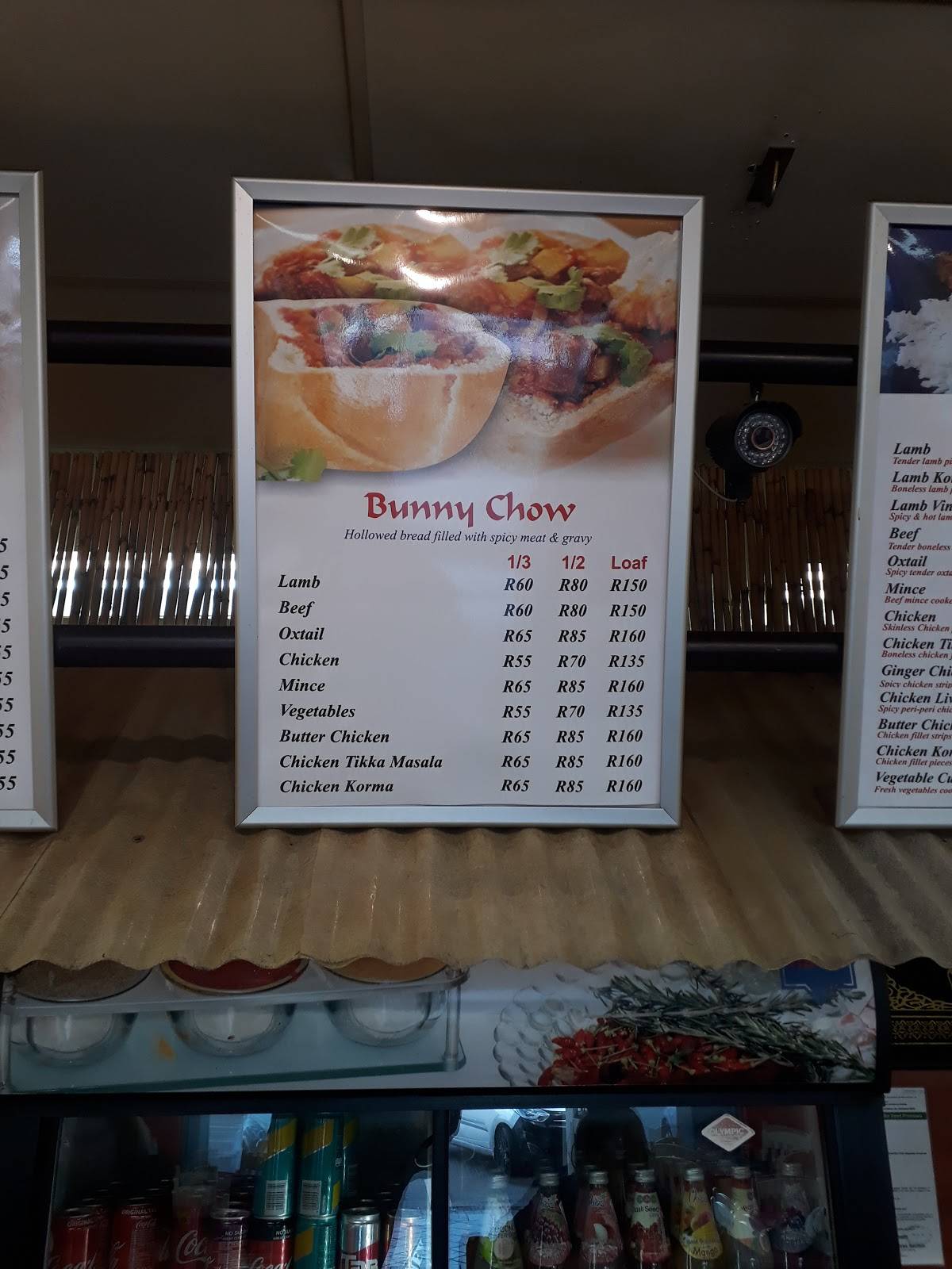 Menu at SAHIL CURRY DEN...STRICTLY HALAAL restaurant, Pretoria