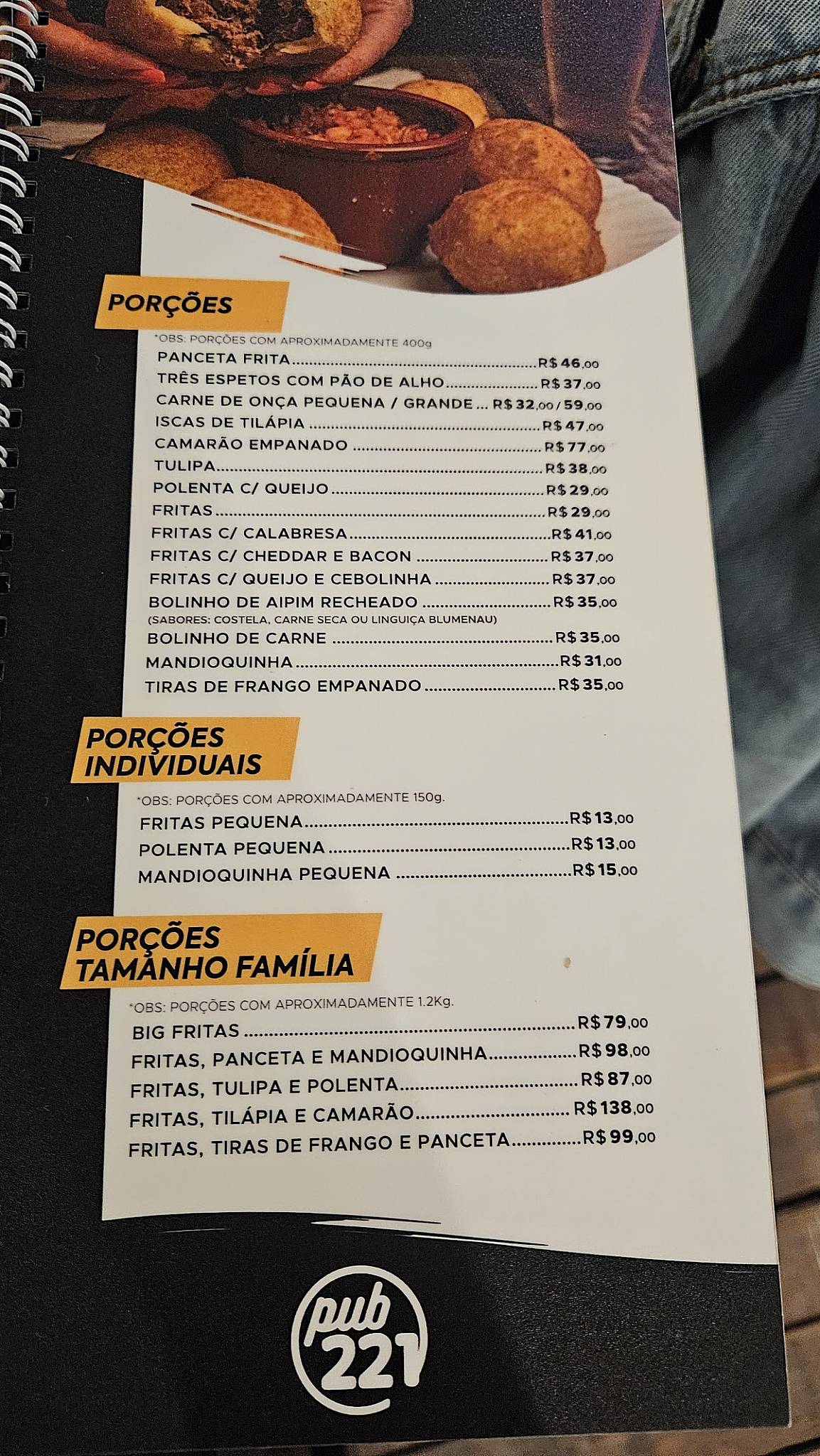 Menu em Pub 221 - Gastropub, Curitiba