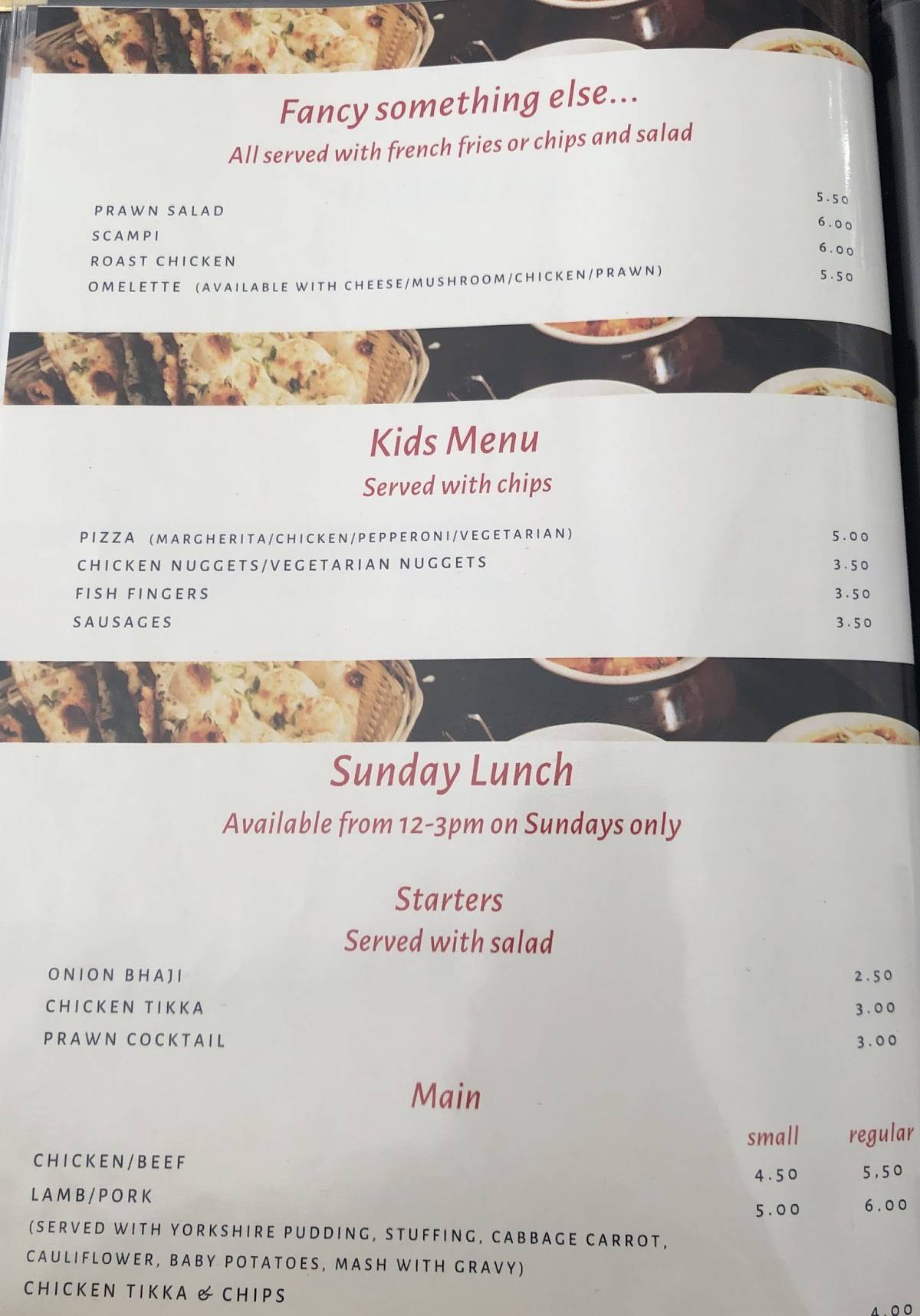 Menu at Hollybush pub & bar, Coventry, 270 Holbrook Ln