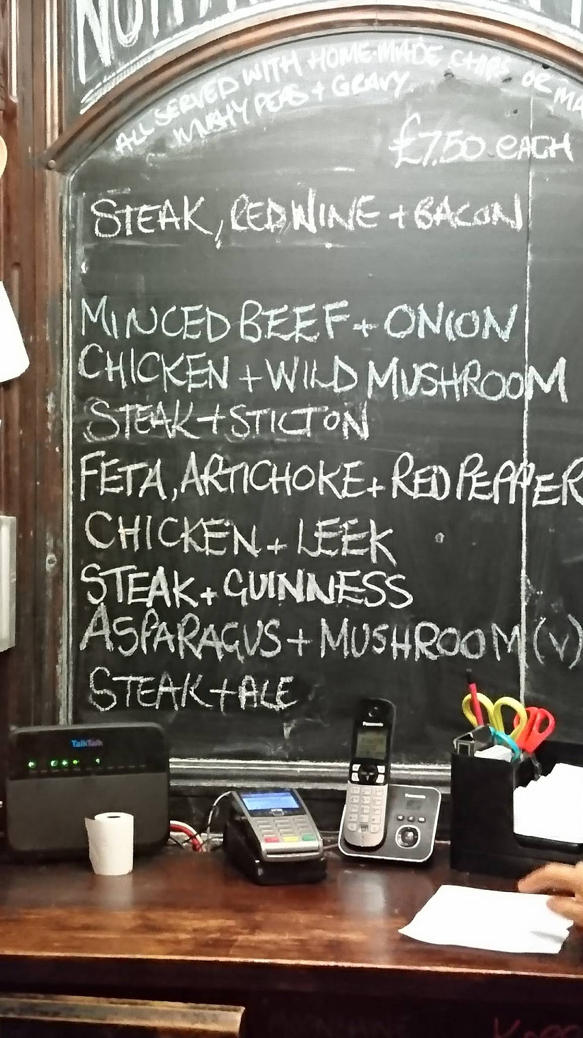 Menu at Nottingham House pub & bar, Sheffield