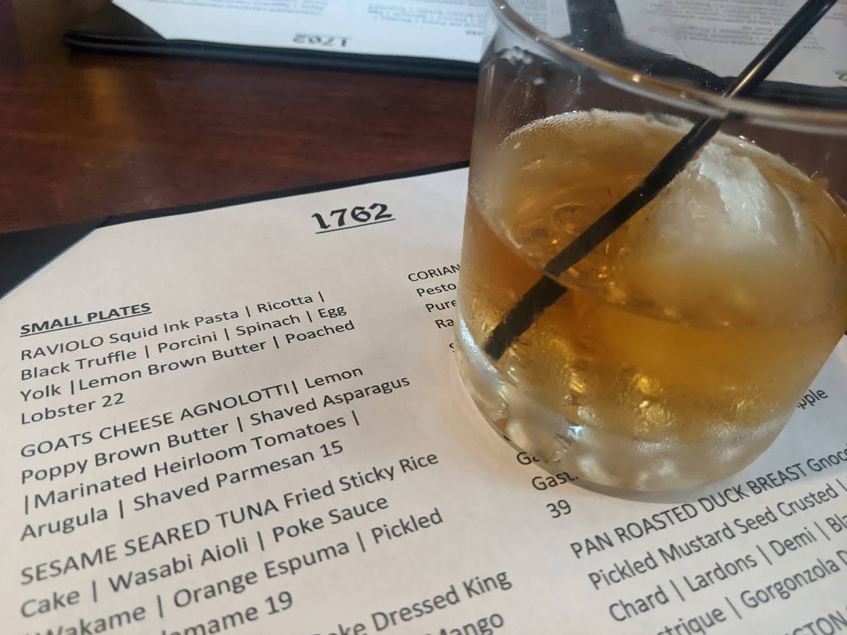 Menu at The 1762 pub & bar, Hummelstown