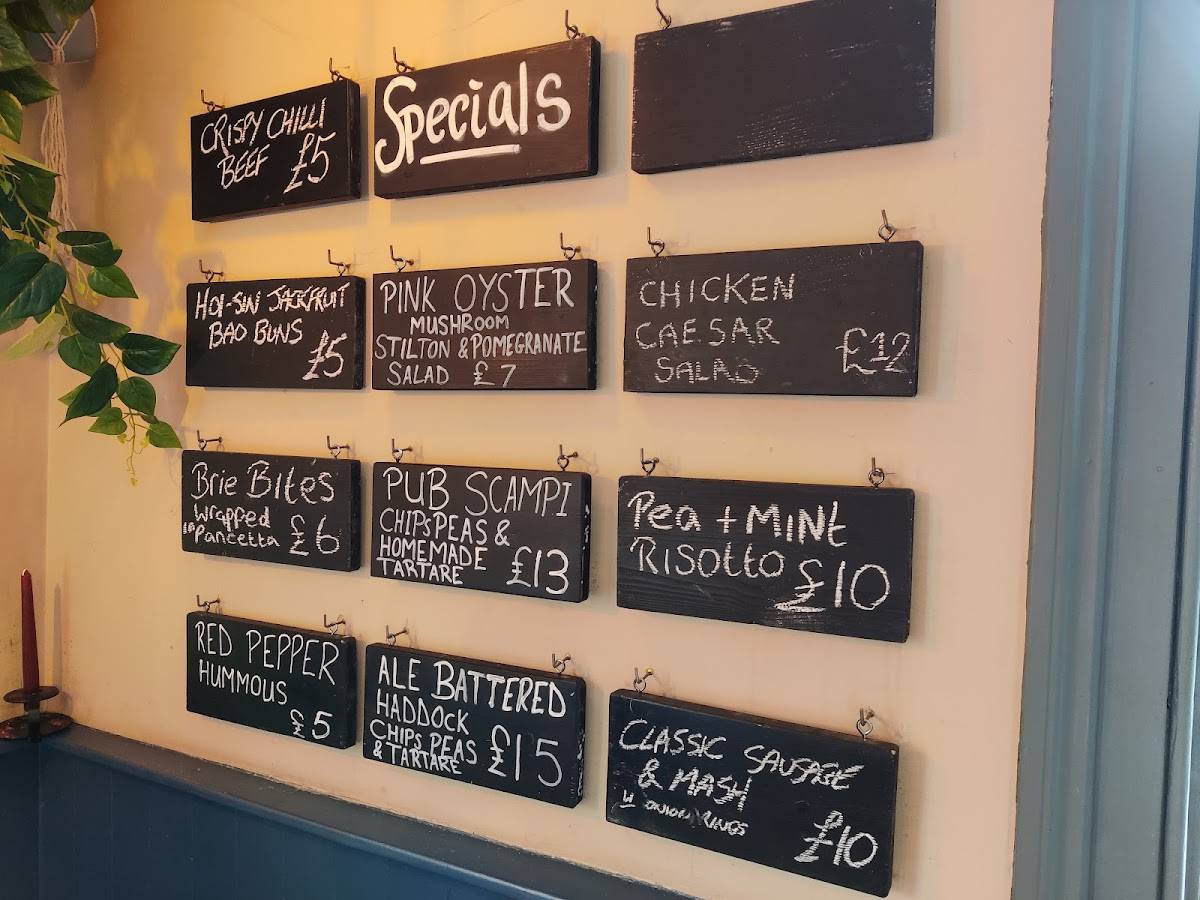 Menu at The Arbor House pub & bar, Ipswich