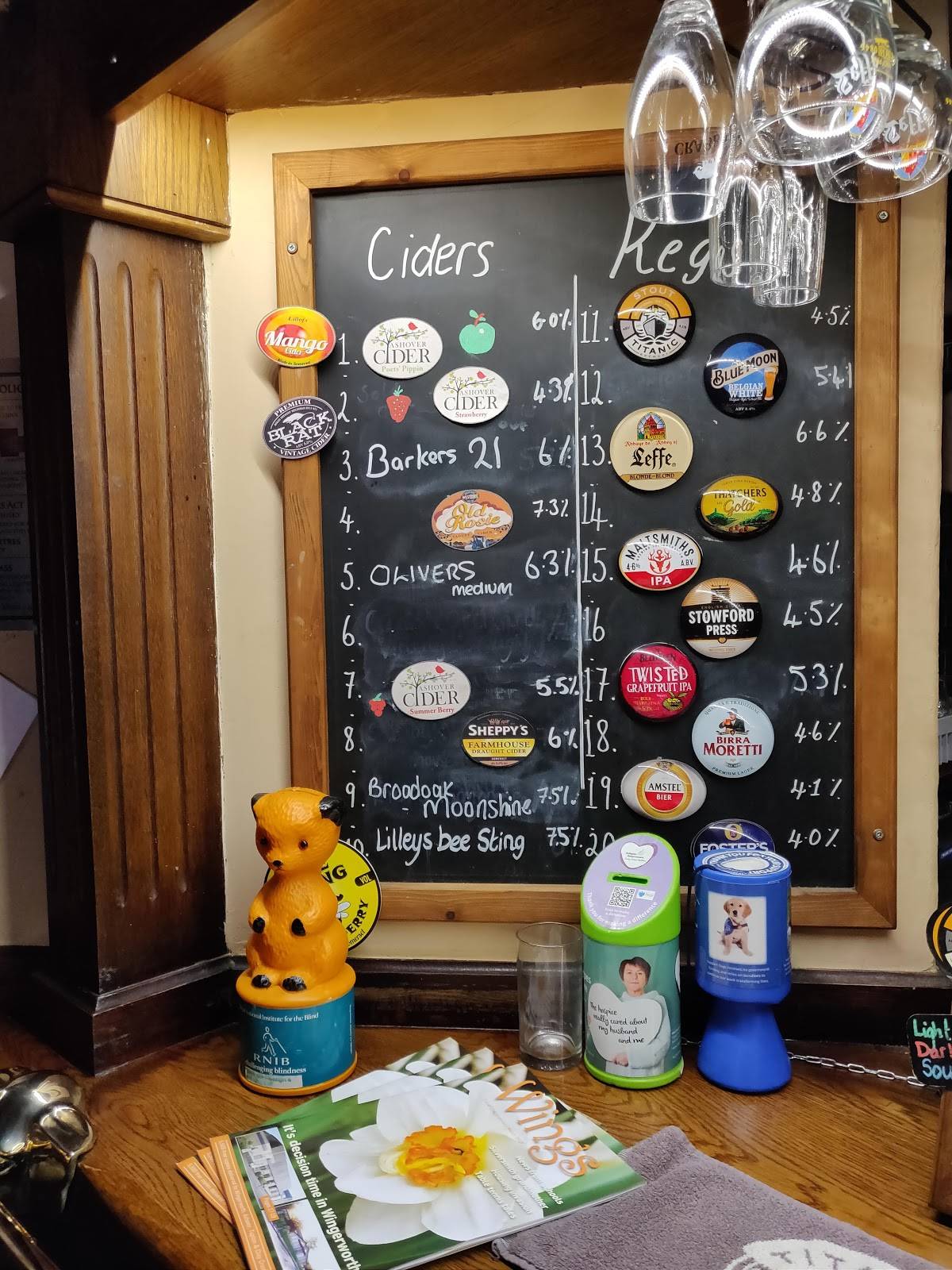Menu at The Old Poets Corner. pub & bar, Ashover