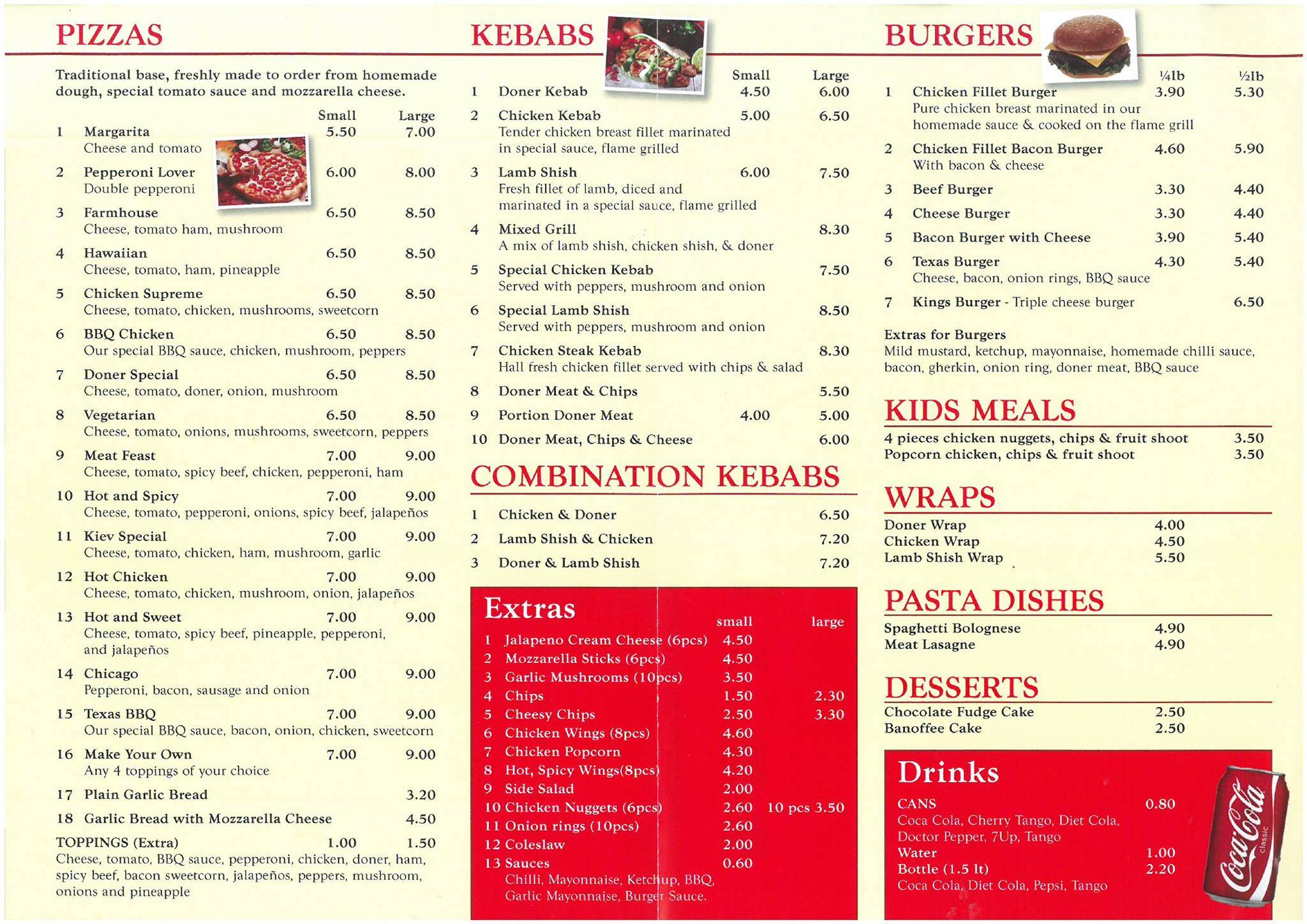 Menu at The Ram Inn pub & bar, Norwich