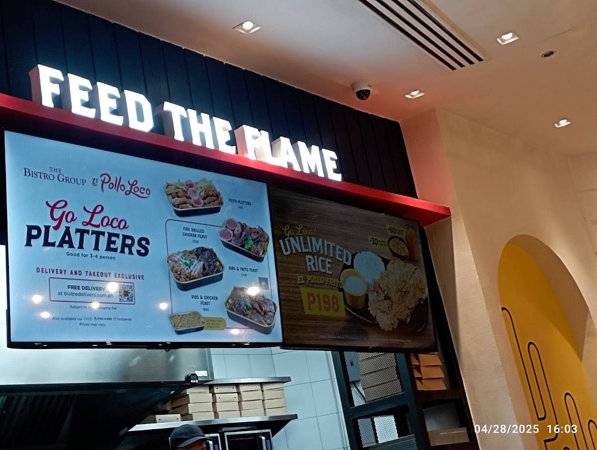 Menu at El Pollo Loco Trinoma restaurant, Quezon City