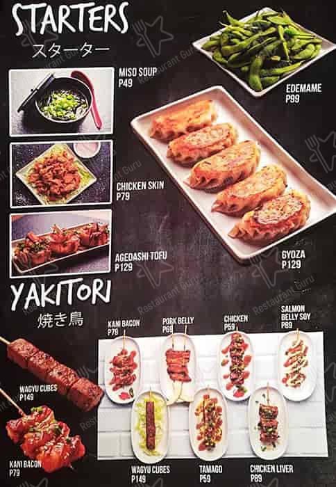 Menu at Octoboy restaurant, Quezon City, 186 Tomas Morato Avenue