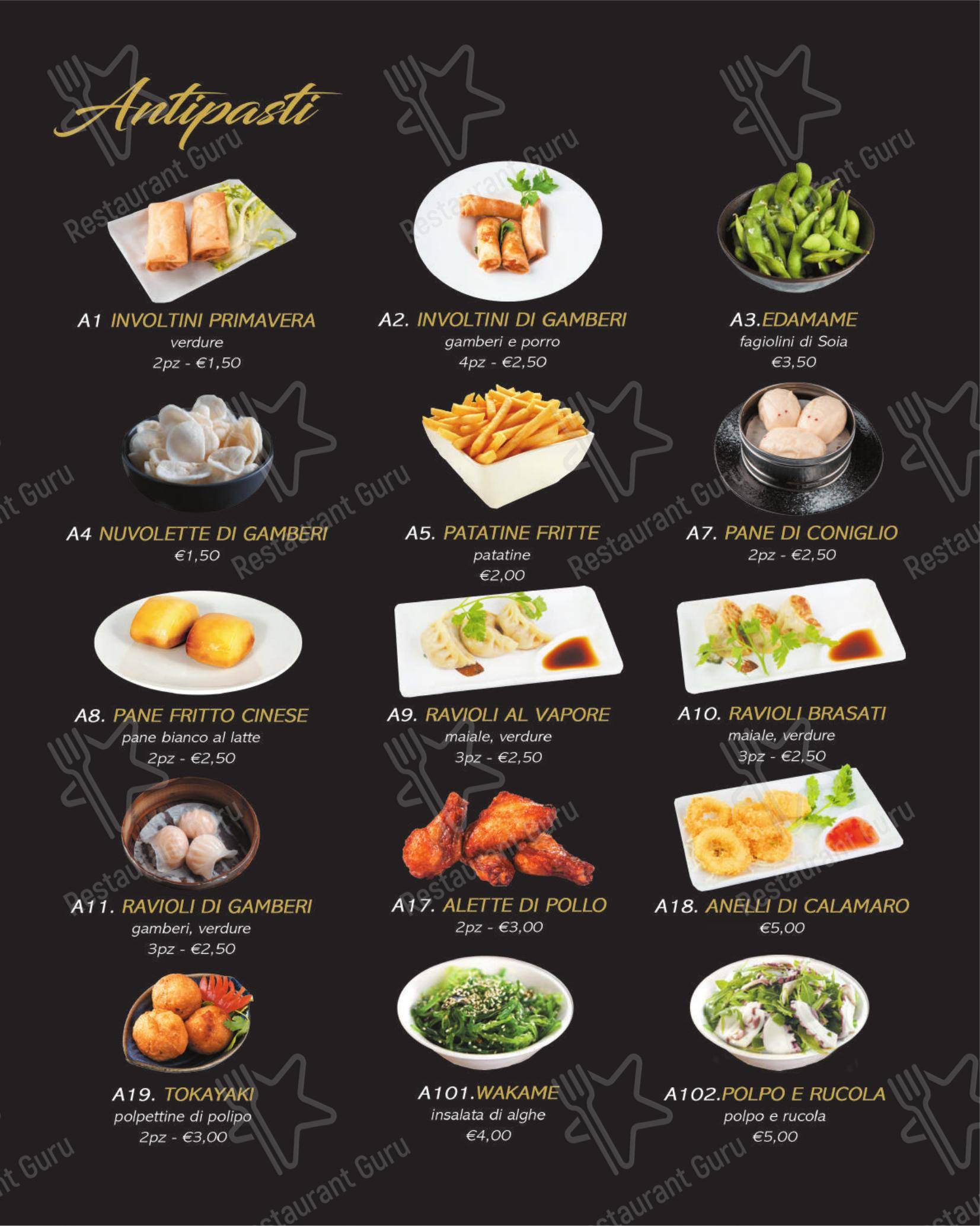 Menu da Yuki Sushi Ragusa ristorante, Ragusa, Viale delle Americhe