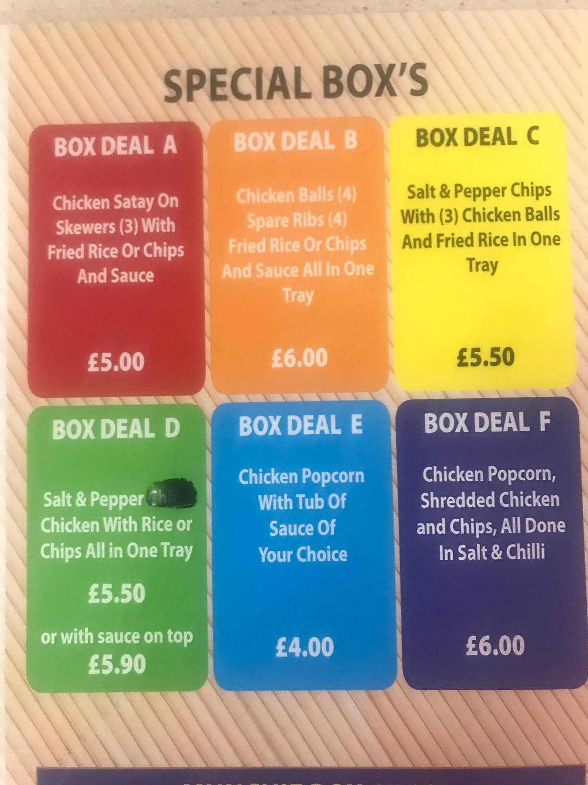 Menu at Rainbow Chinese Takeaway and Delivery fast food, Glasgow ...