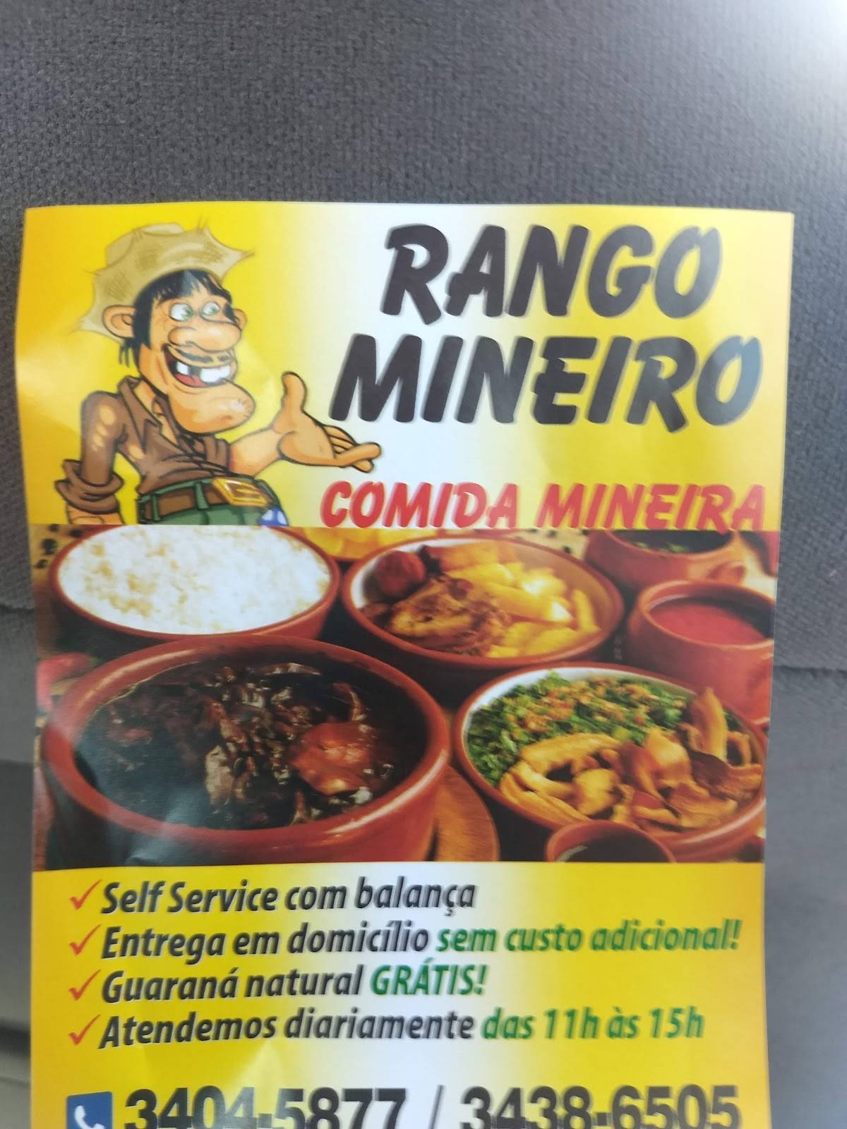 Menu em Rango Mineiro restaurante, Rio de Janeiro