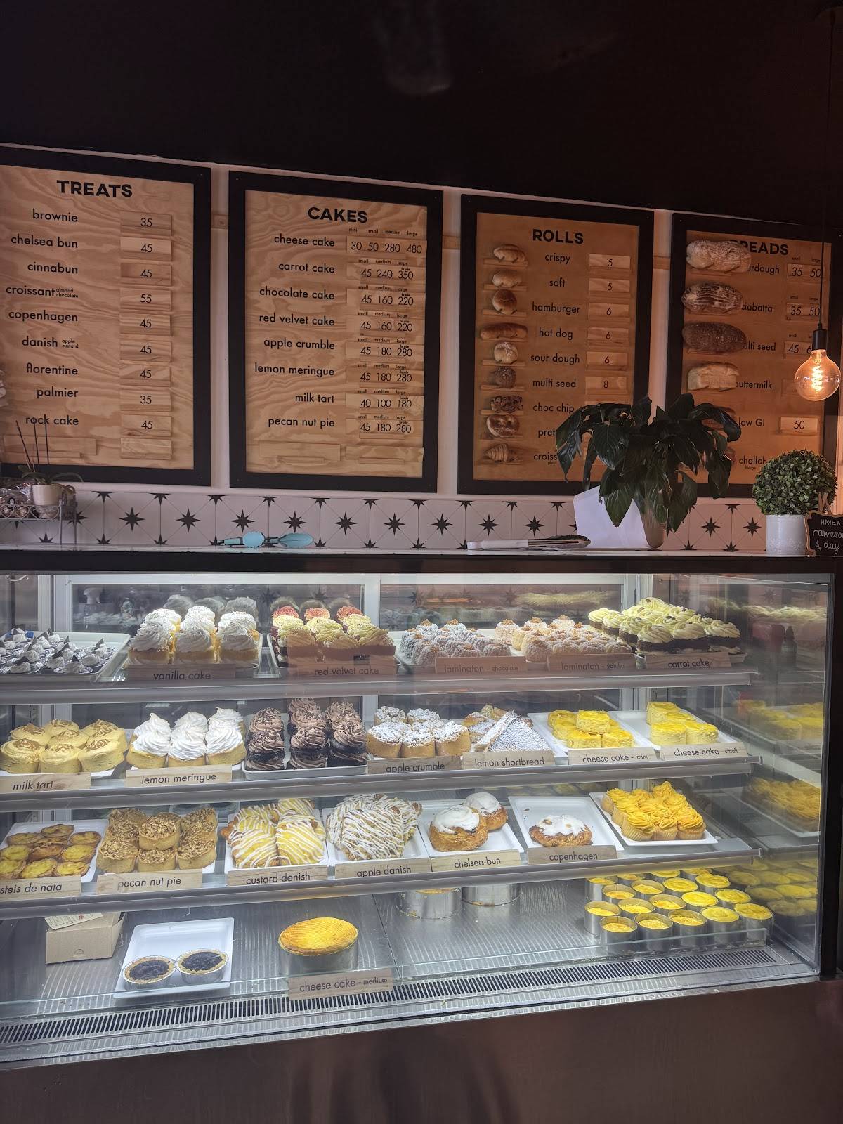 Menu at Raw Bakery & Coffee Shop, Plettenberg Bay