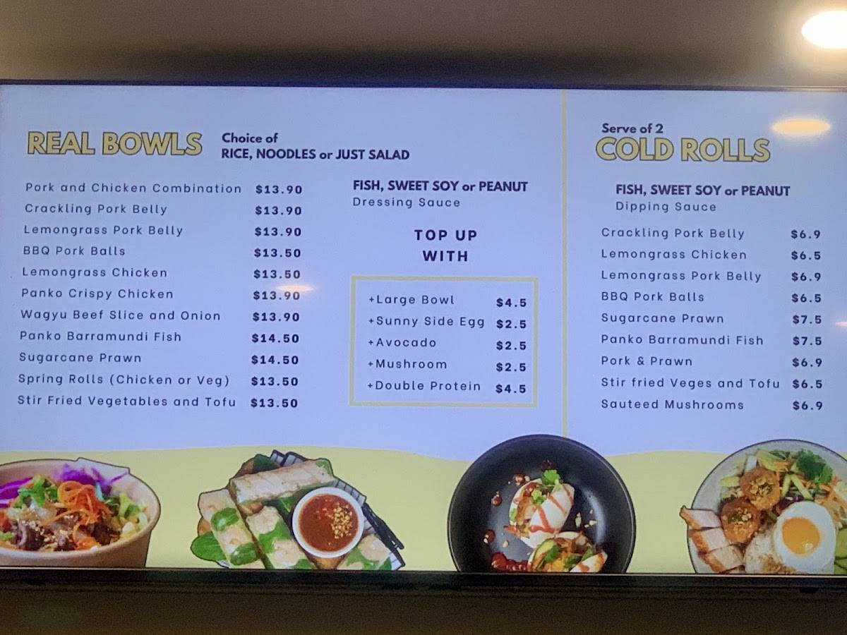 Menu at Real Rolls restaurant, Woodville North, 171c Hanson Rd