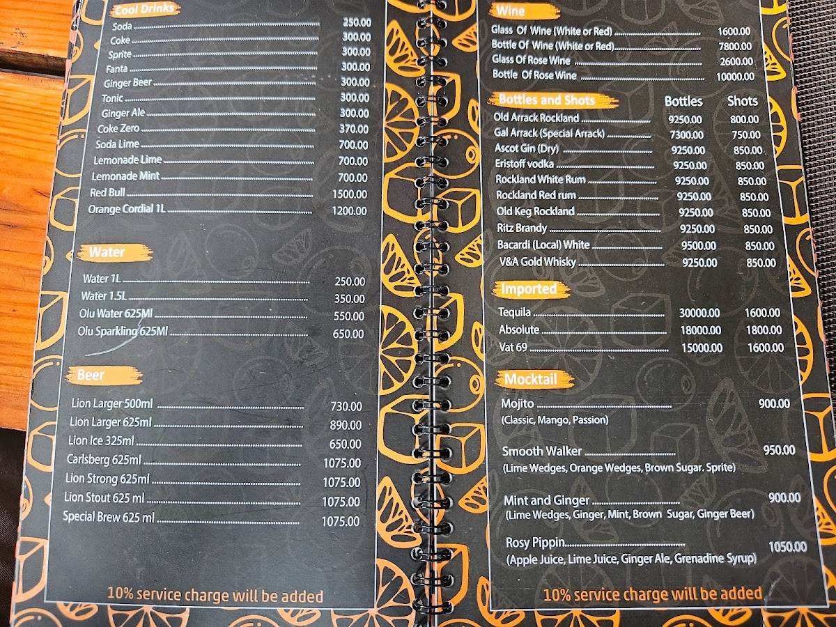 Menu at 360 Ella restaurant, Ella