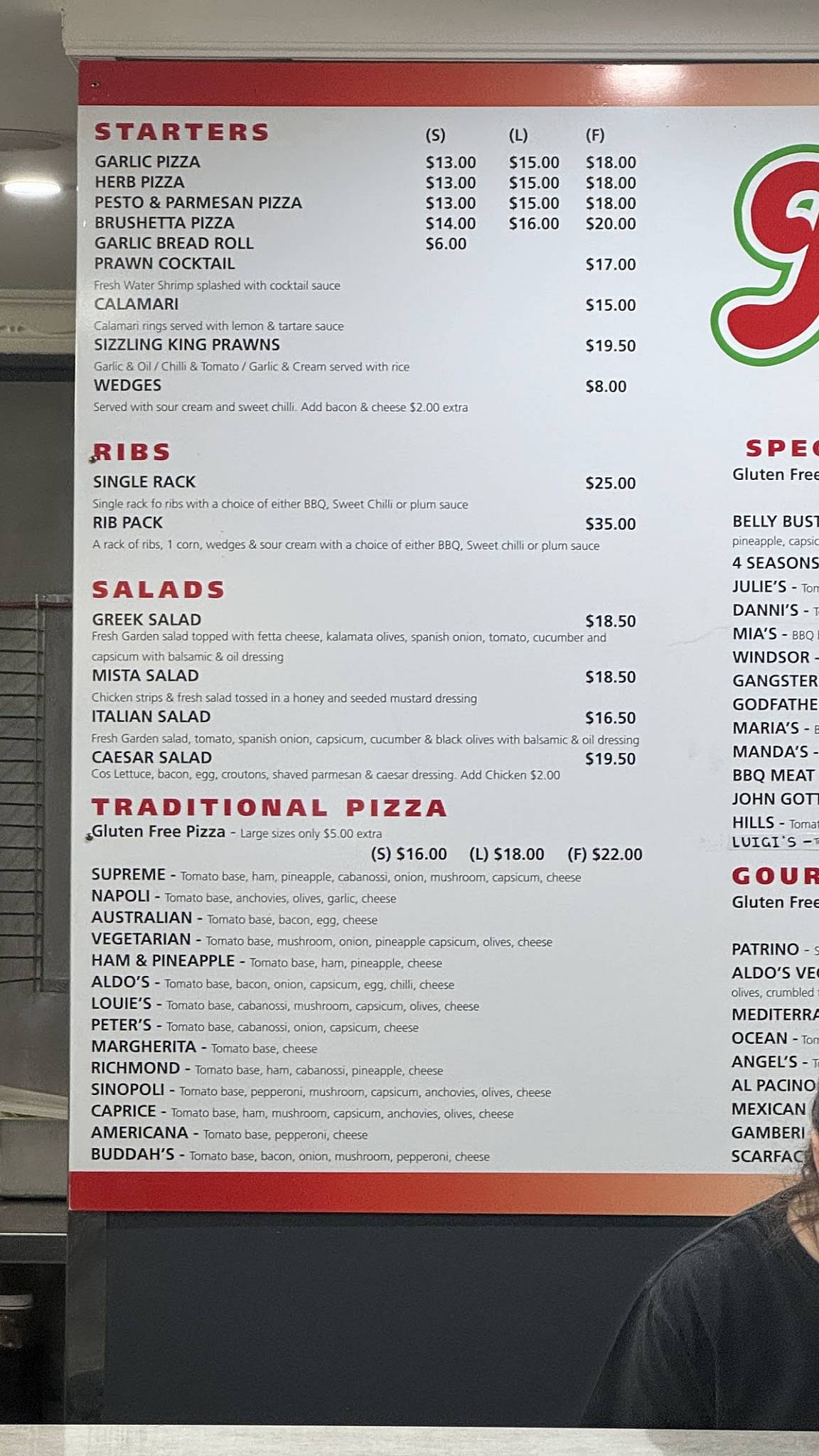Menu at Aldos pizza & pasta Mcgraths Hill restaurant, McGraths Hill