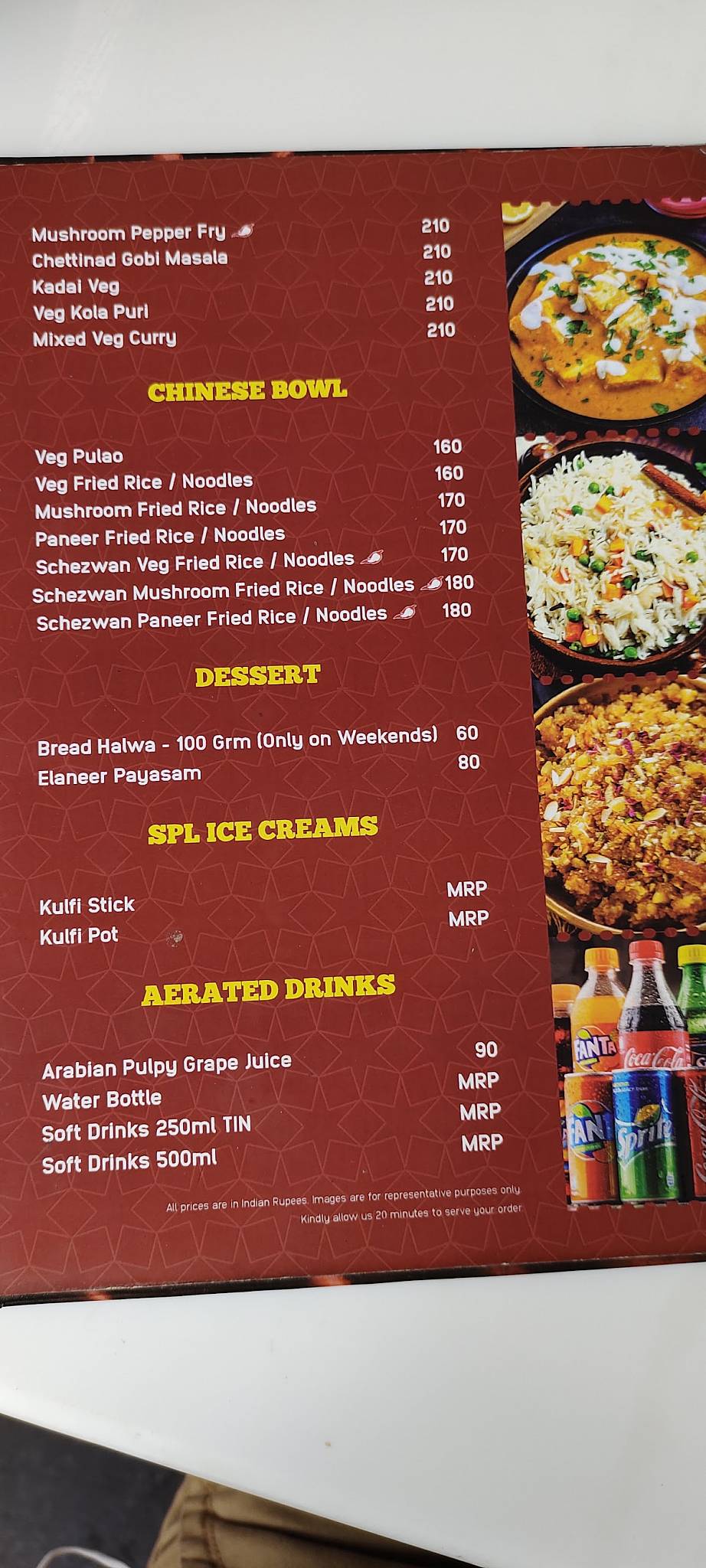 Menu at Ambur Star Biryani - Ramapuram, Chennai, 3/88