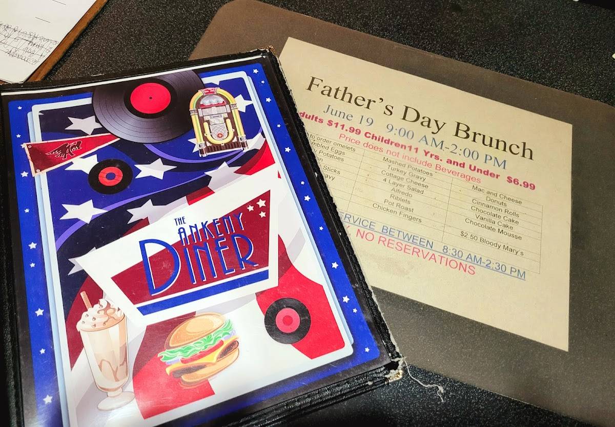 Menu at Ankeny Diner restaurant, Ankeny, 133 SE Delaware Ave