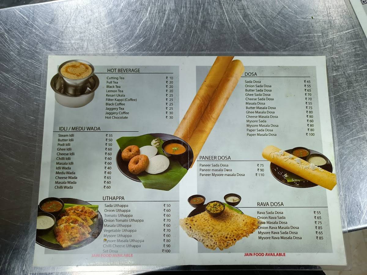 Menu at Cafe Anna, Mumbai