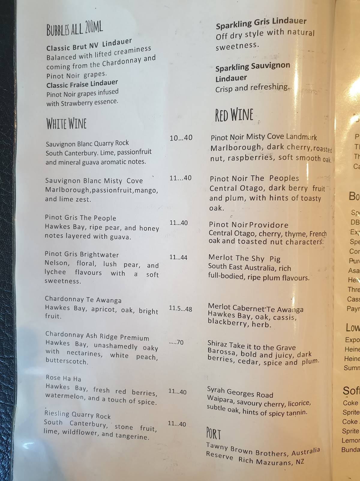 Menu at Austin 92 Restaurant, Temuka