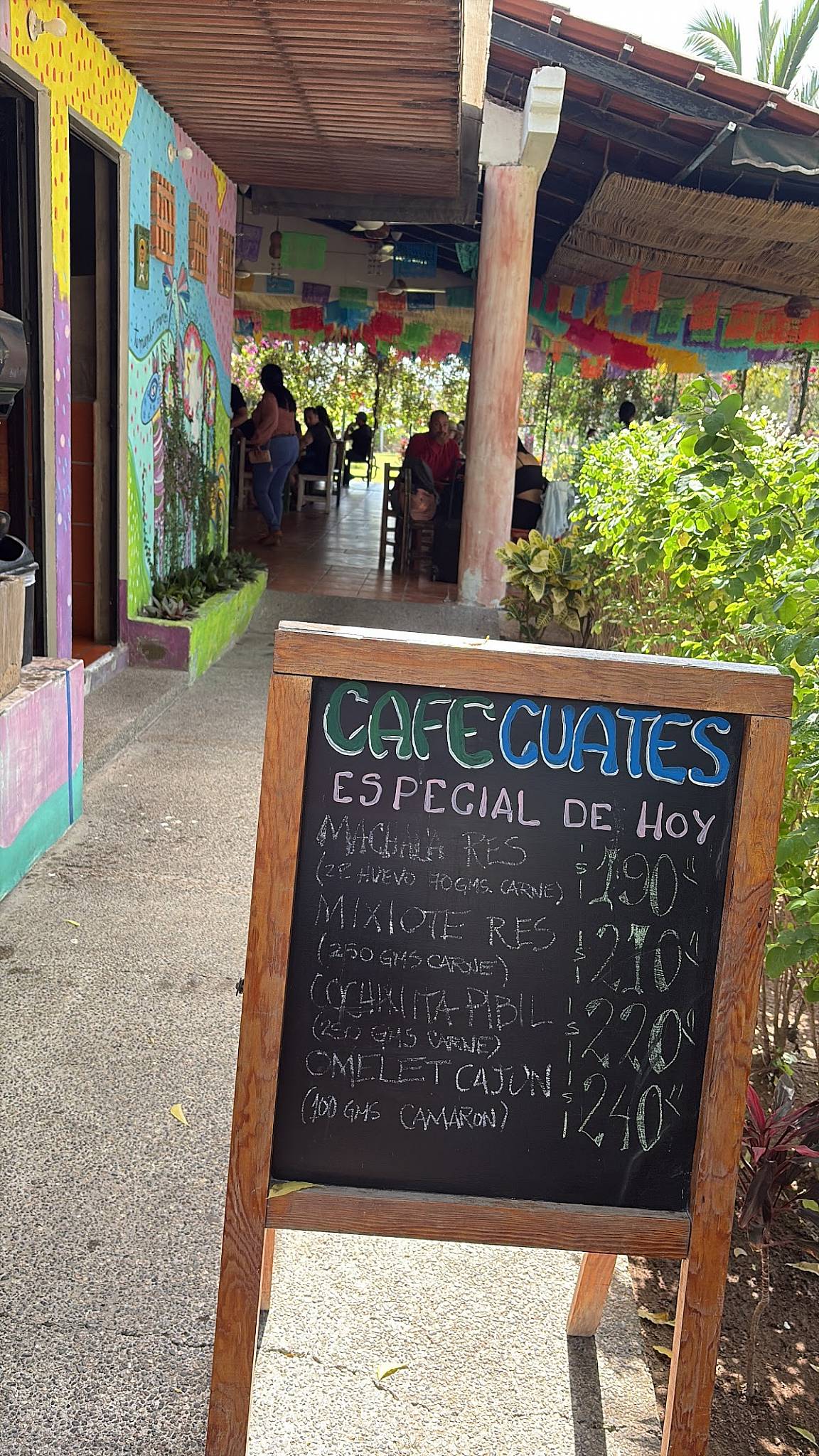 Carta de Café Cuates, Nuevo Vallarta